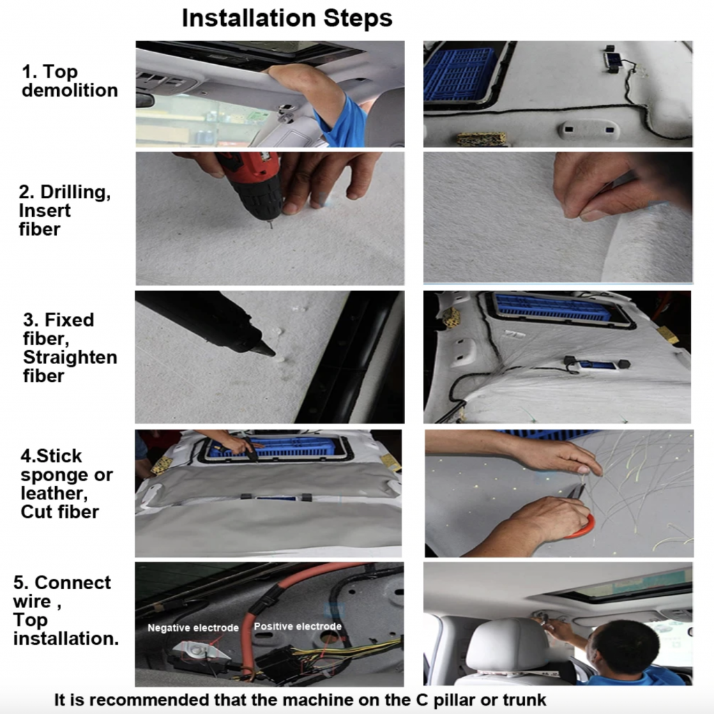 Car Star Light Headliner LED Ceiling Kit - Twinkle | Assorted ...