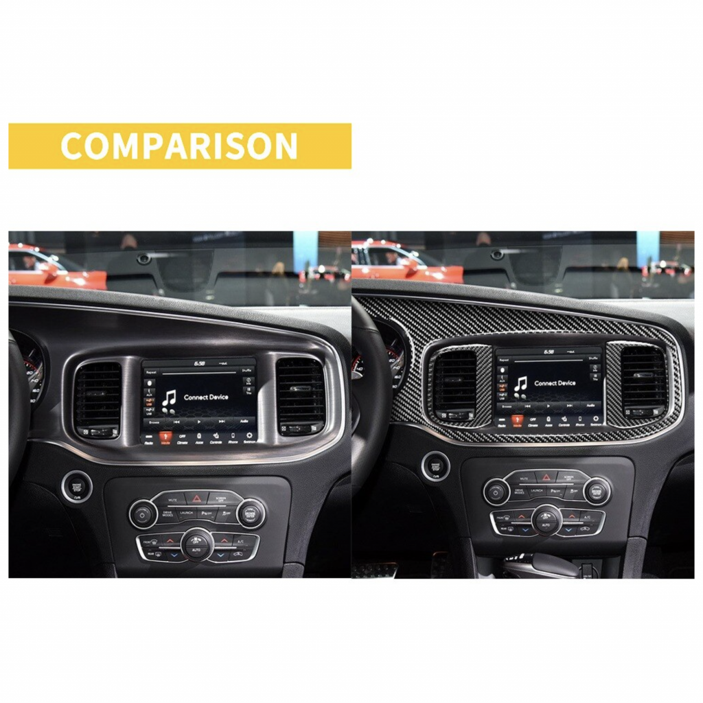 2015 - 24 Dodge Charger Carbon Fiber Dashboard Insert Overlay | Next ...