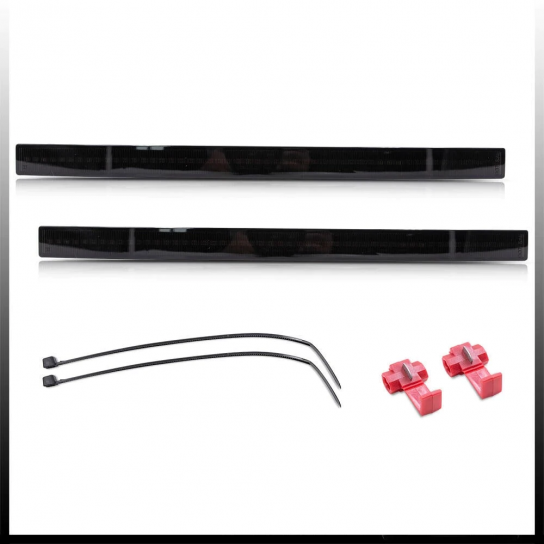 2014-19 Corvette C7 Smoked RGB/Flow Series LED Rear Reflector Lights ...