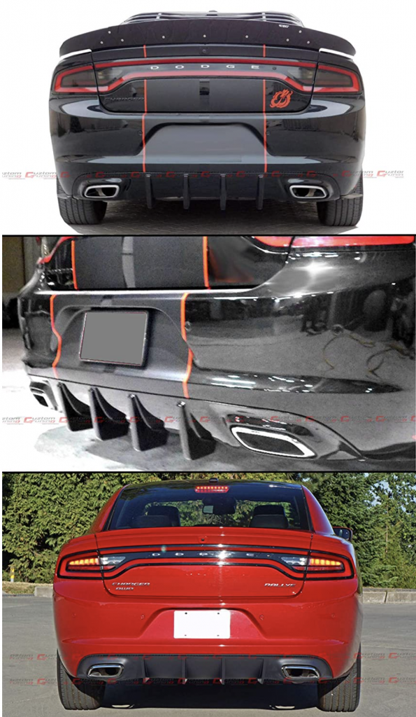 Rear Fin Diffuser | 2015-24 Dodge Charger SXT/RT/GT - Next-Gen Speed