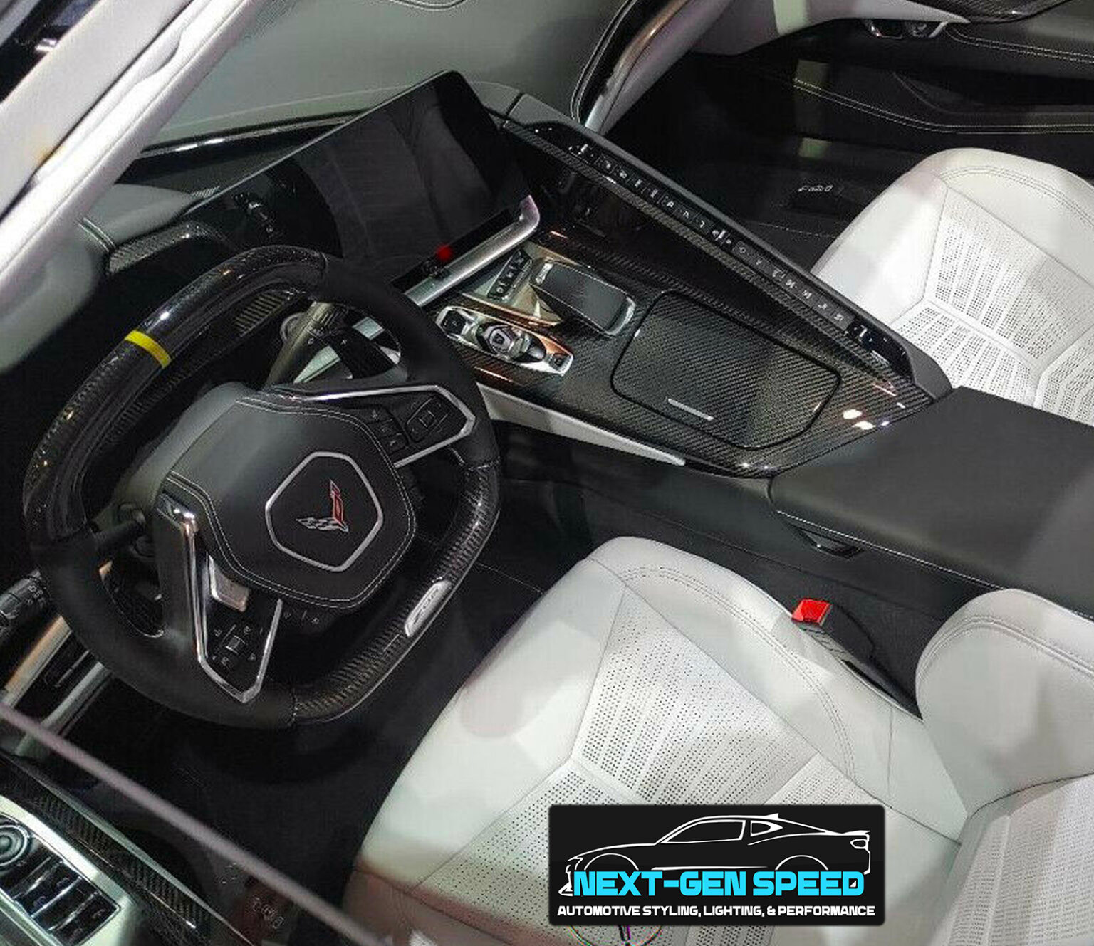 C8 Corvette Carbon Fiber Center Console Full Replacement | Next-Gen ...