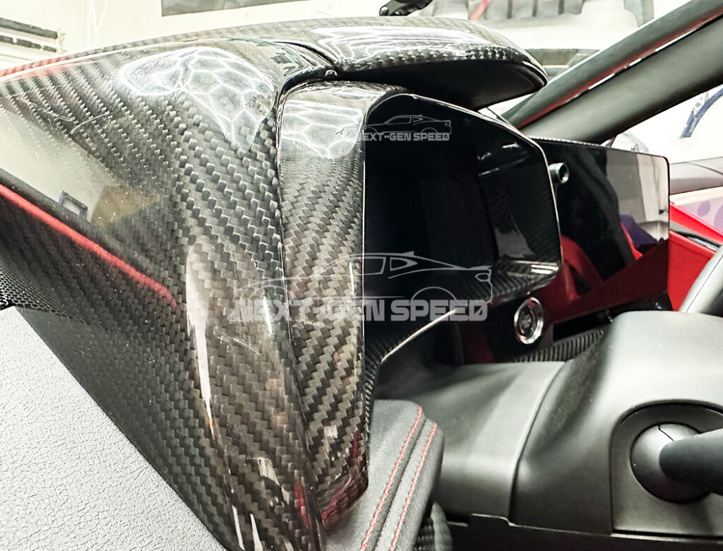 2020-24 C8 Corvette Carbon Fiber Speedometer Gauge Cluster Cover | Next ...