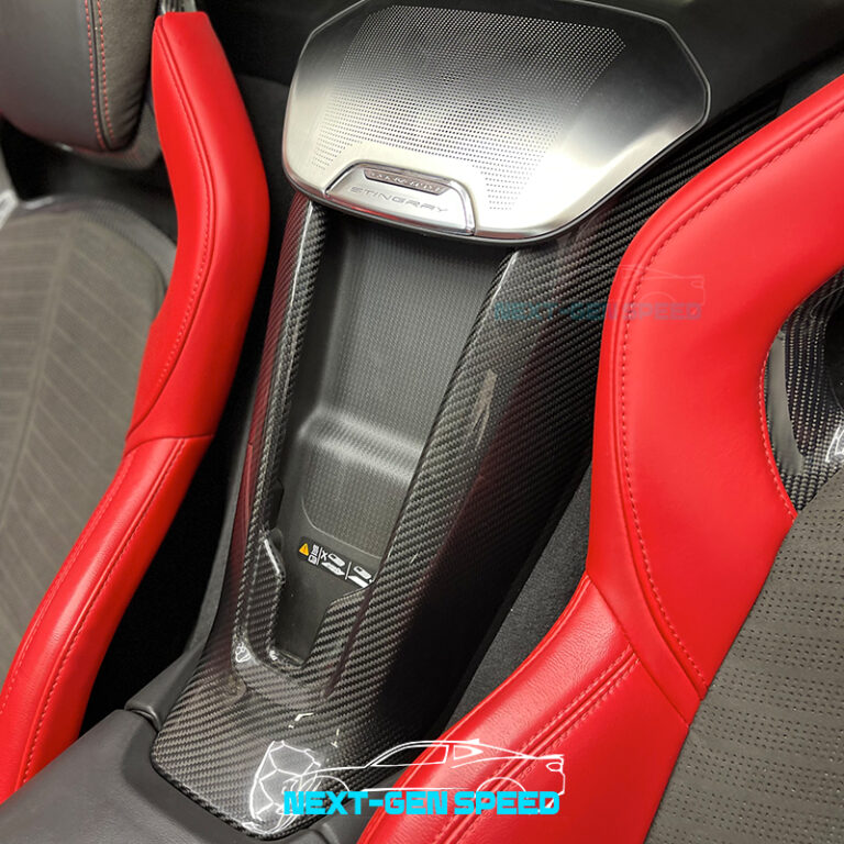 2020-2024 C8 Corvette Carbon Fiber Rear Waterfall Compartment Cover ...