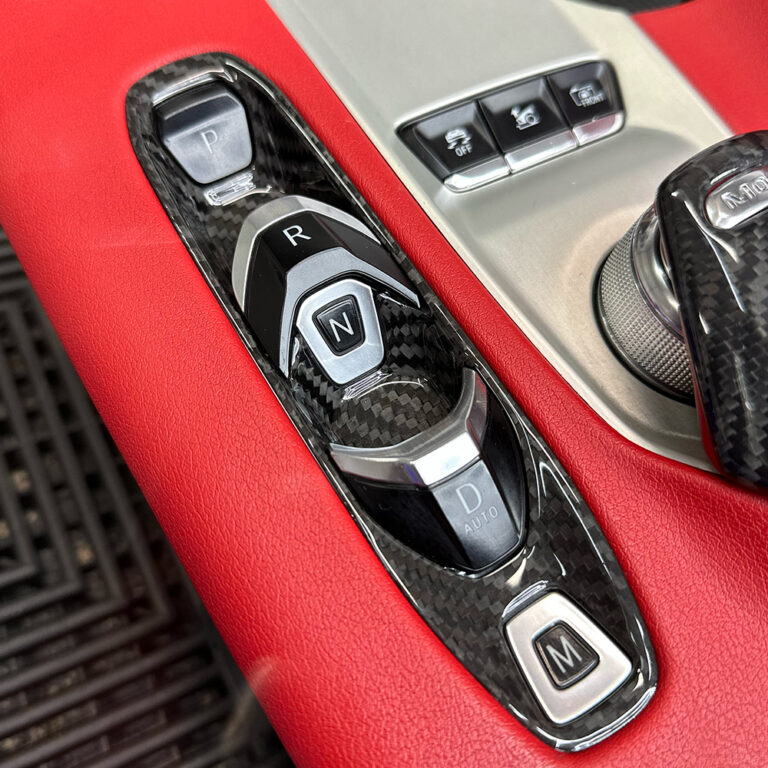 2020 - 24 C8 Corvette Real Carbon Fiber Transmission Control Outer Trim ...