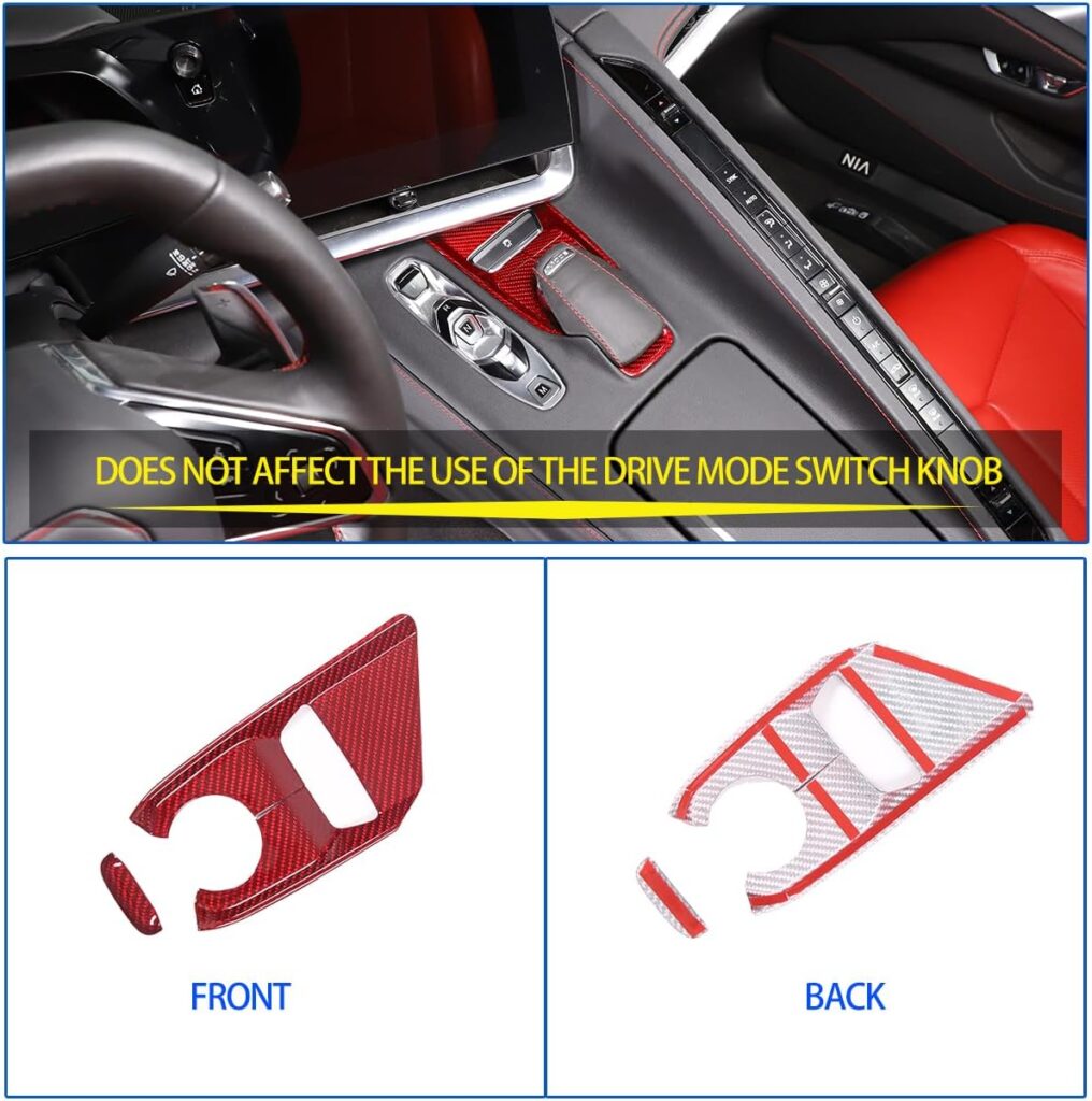 2020 - 24 C8 Corvette Carbon Fiber Mode Selector Control Plate Cover ...