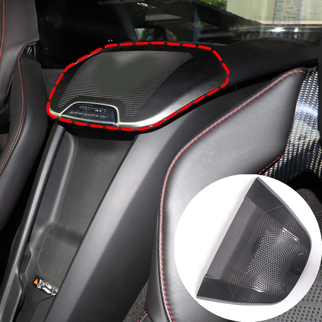 2020-24 C8 Corvette Carbon Fiber Interior Subwoofer Speaker Cover ...