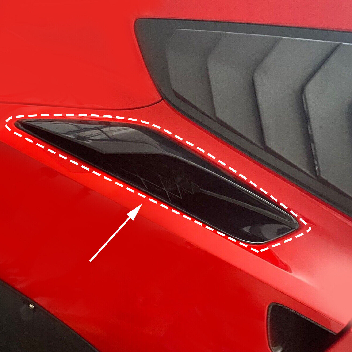 2014 - 19 C7 Corvette Carbon Flash Rear Quarter Vents (Set) - Next-Gen ...