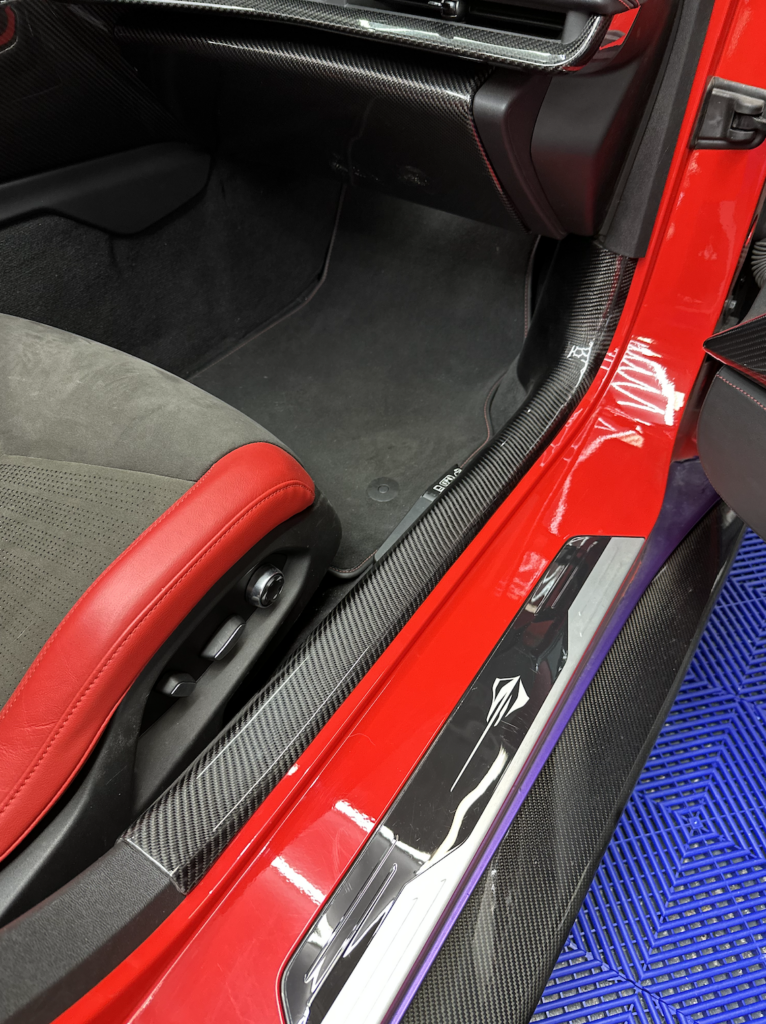 2020-24 C8 Corvette Carbon Fiber Interior Door Entry Pillar ...