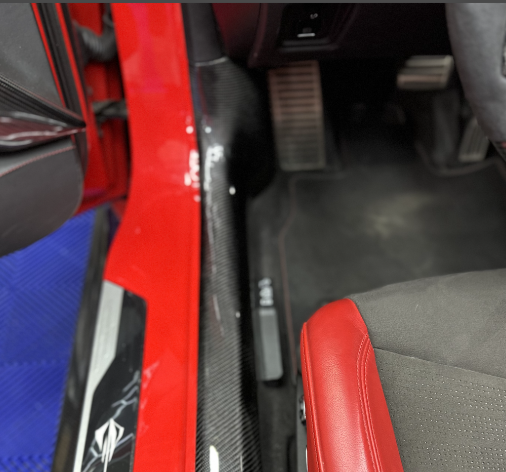 2020-24 C8 Corvette Carbon Fiber Interior Door Entry Pillar ...