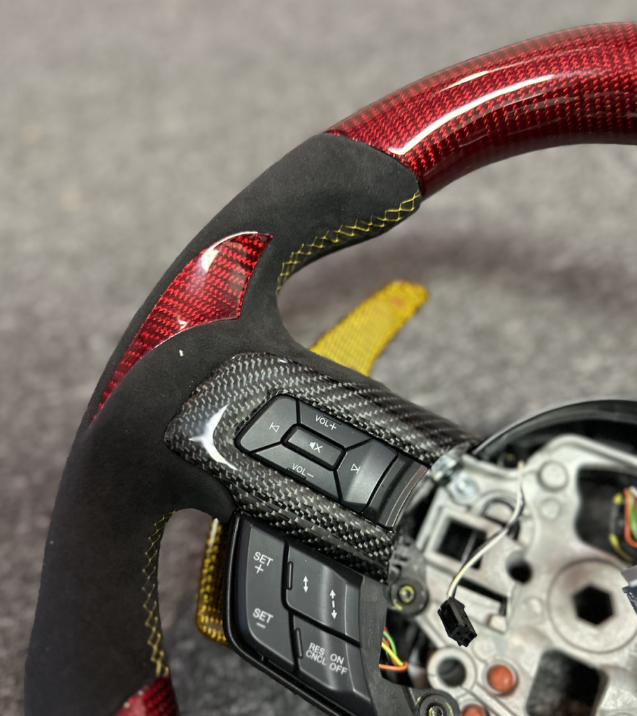 2015-2024 Ford Mustang Carbon Fiber Custom Steering Wheel (Complete ...