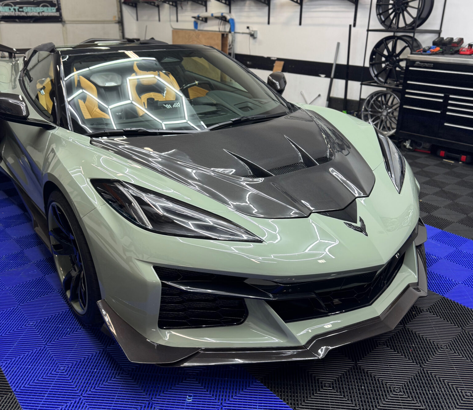 C8 Corvette ZR1 Style Hood v1 | Carbon Fiber / Painted – Next-Gen Speed