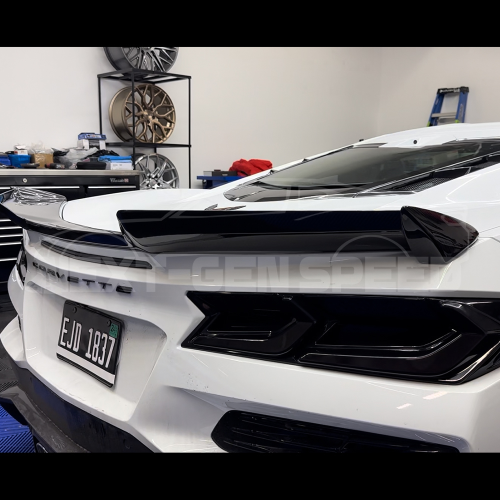 C8 Corvette Z06 Extended Carbon Fiber Rear Wing Spoiler | Next-Gen ...