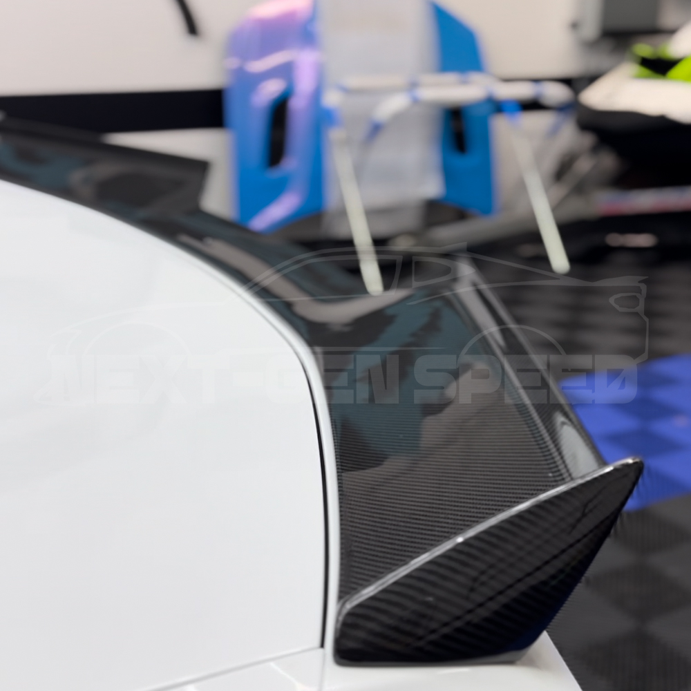 C8 Corvette Z06 Extended Carbon Fiber Rear Wing Spoiler | Next-Gen ...