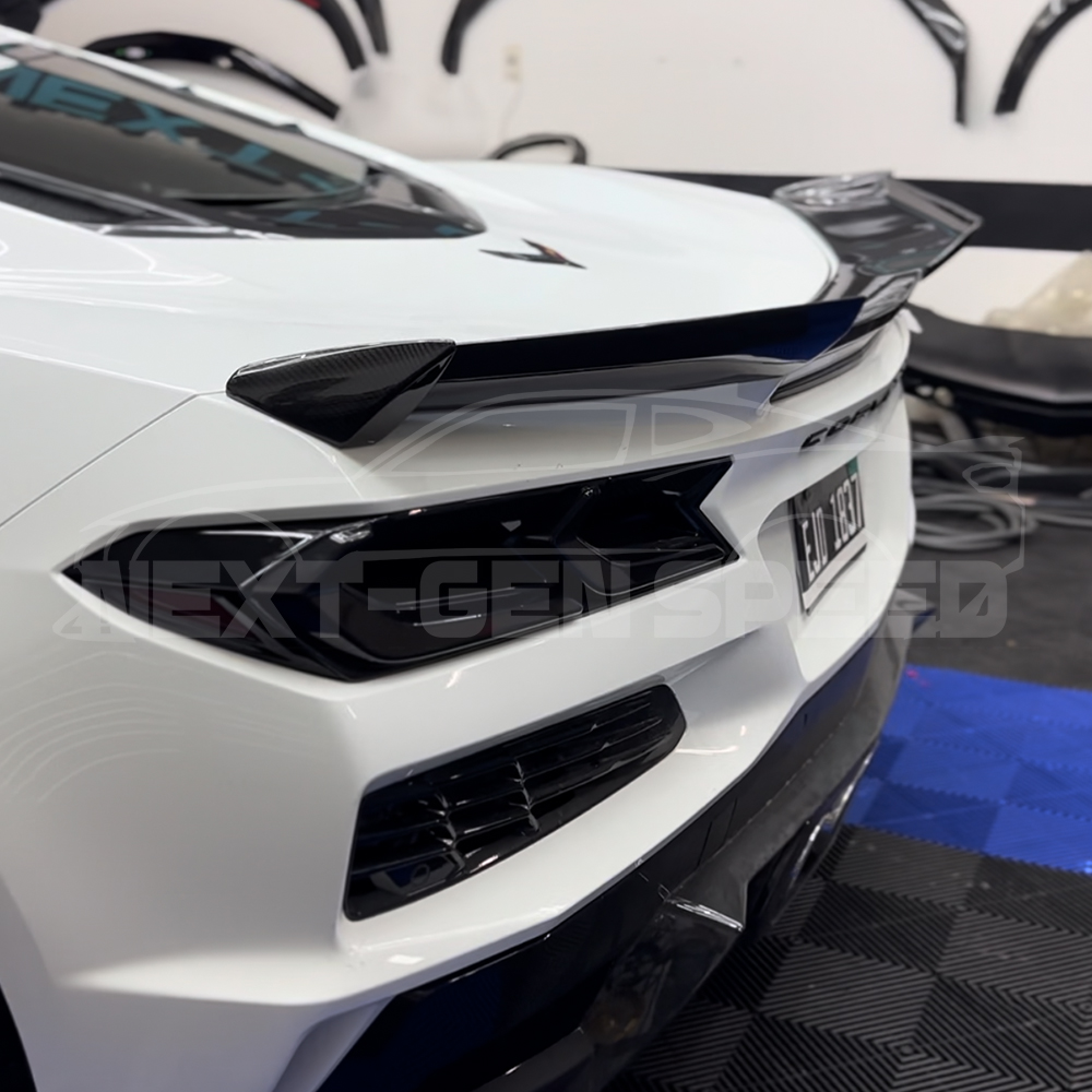 C8 Corvette Z06 Extended Carbon Fiber Rear Wing Spoiler | Next-Gen ...