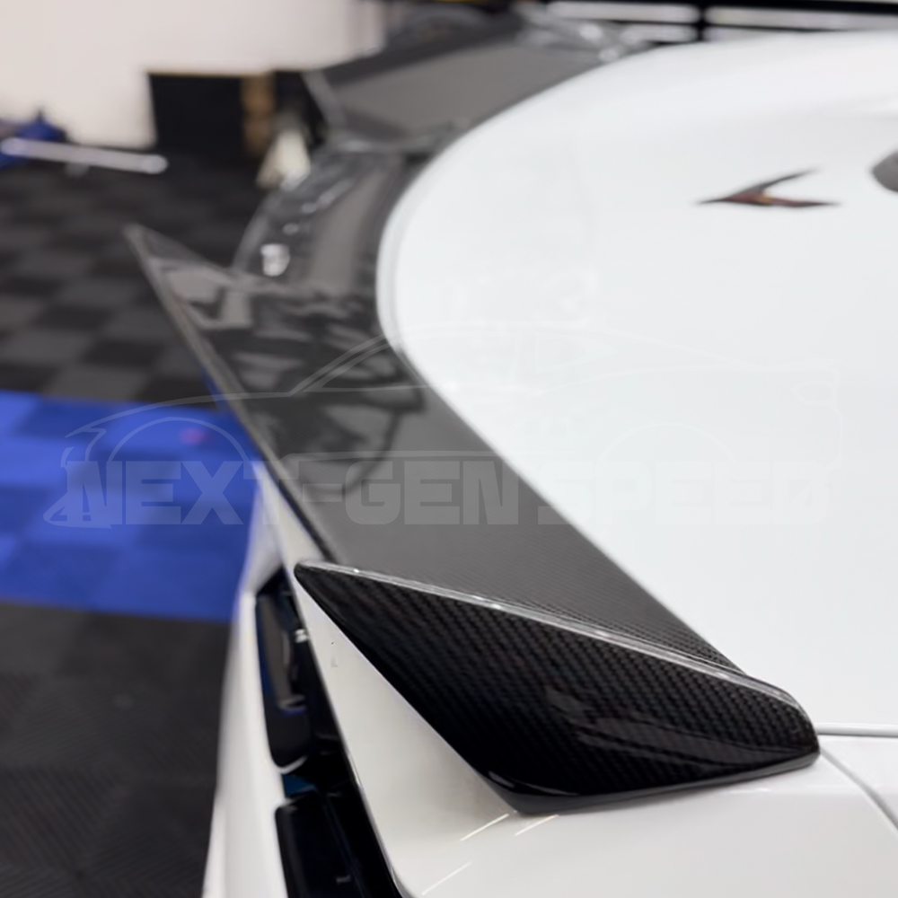 C8 Corvette Z06 Extended Carbon Fiber Rear Wing Spoiler | Next-Gen ...