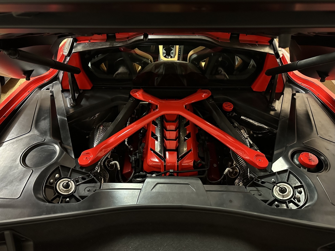 C8 Corvette Engine Painted X-Brace | Stingray / Z06 / E-Ray – Next-Gen ...