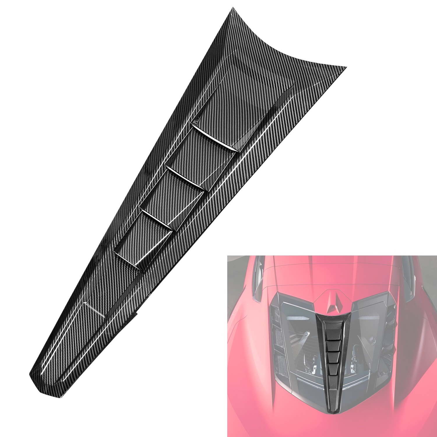 C8 Corvette ZR1 Style Rear Hatch Split Window Louver - Next-Gen Speed