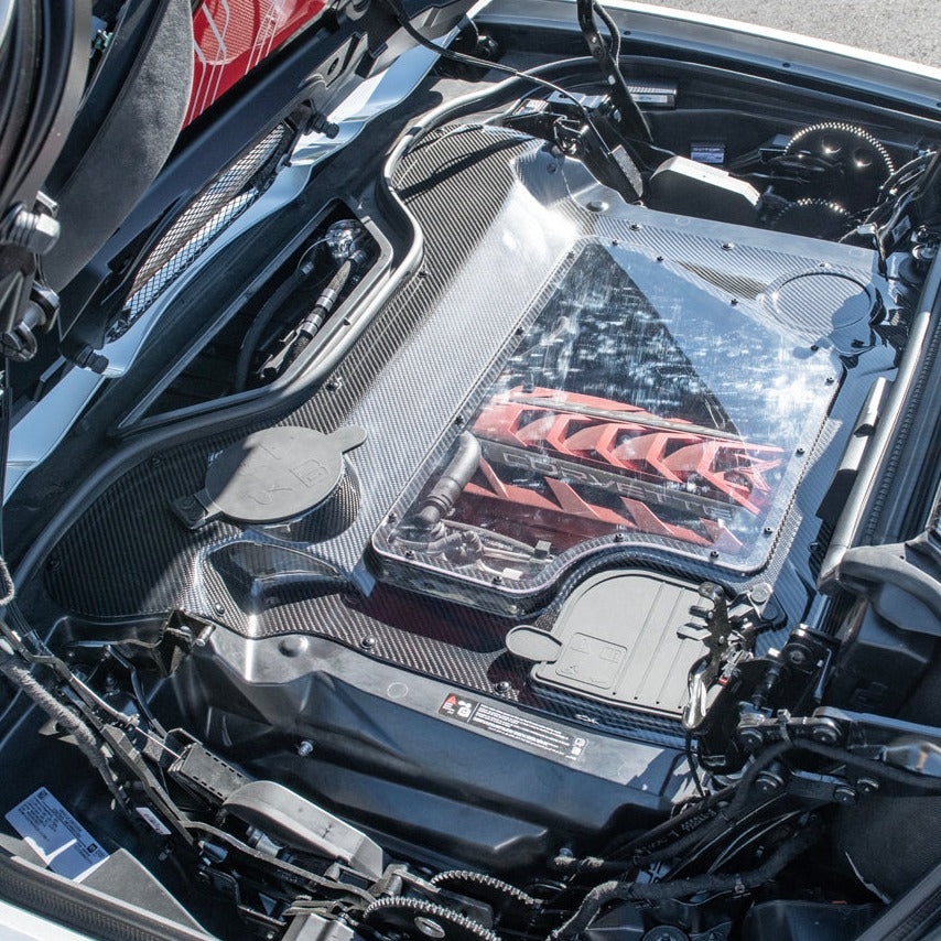 C8 Corvette HTC Carbon Fiber Engine Bay Panel Cover – Next-Gen Speed