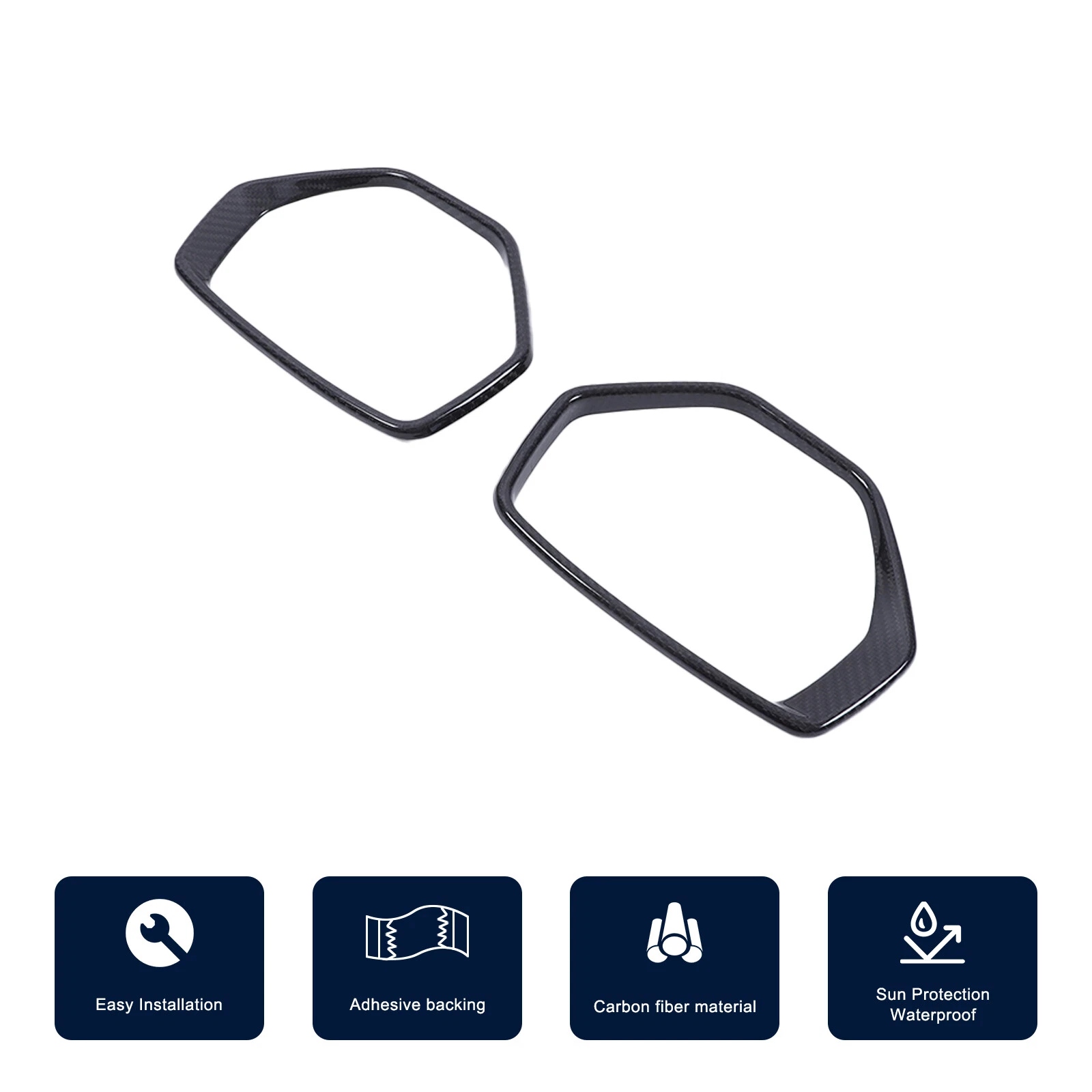 C8 Corvette Carbon Fiber Side Mirrors Frame Trim – Next-Gen Speed